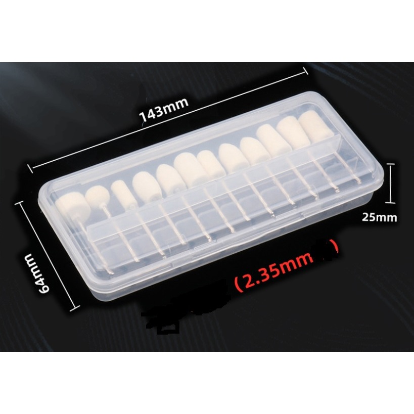 Jual WOOL POLES MINI 12PCS Polishing Wheel WOOL Buffing Poles Polish ...