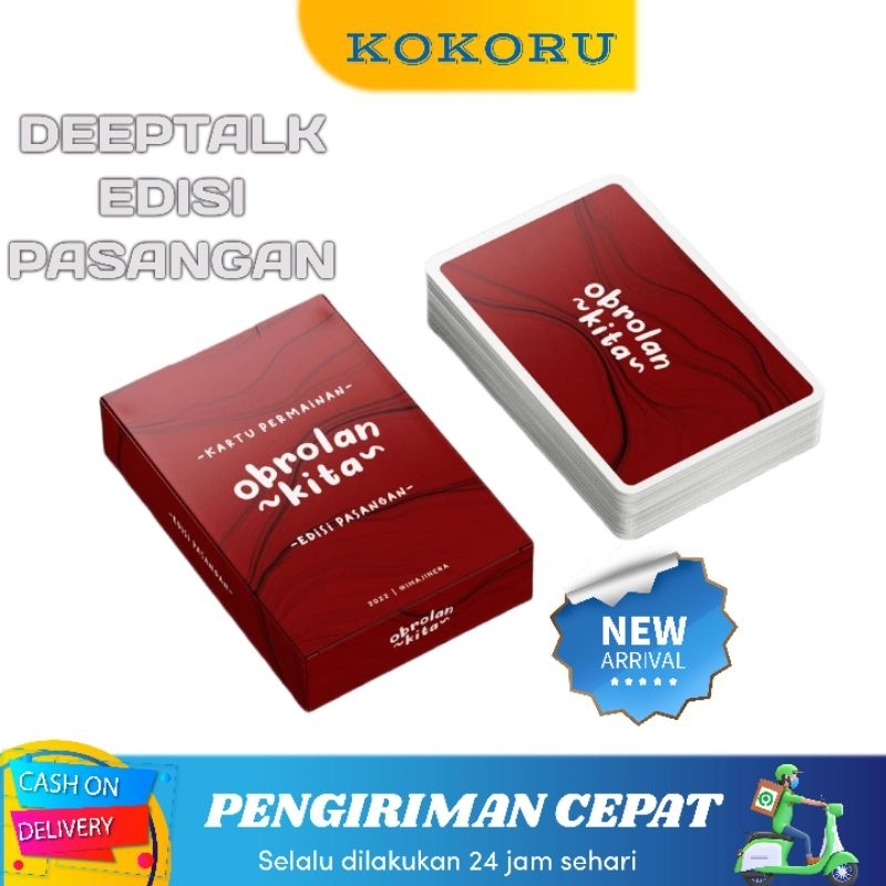 Jual [READY] KARTU PERTANYAAN DEEPTALK OBROLAN HATI EDISI PASANGAN-MERAH | Shopee Indonesia