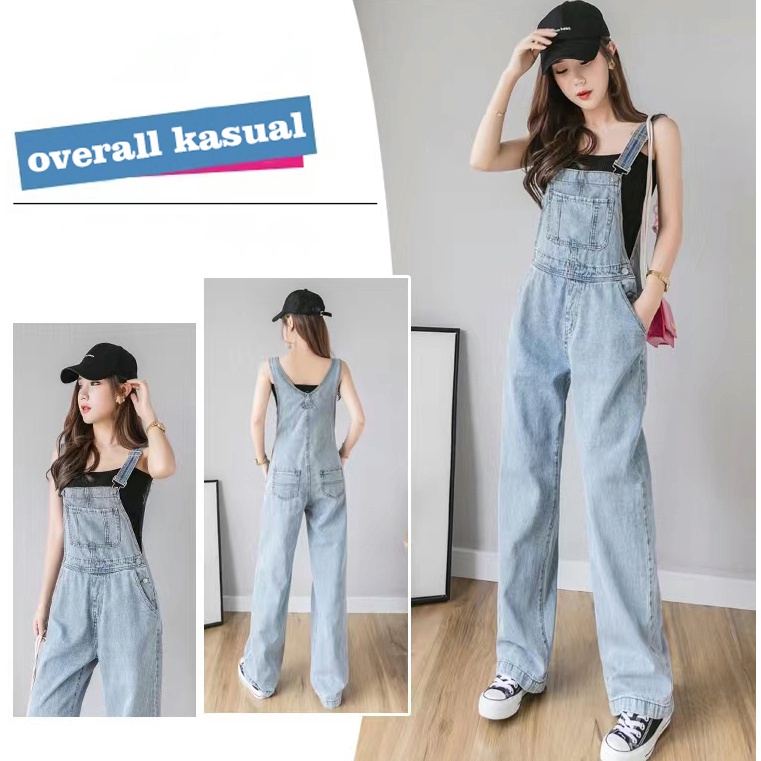 Jual Harga Murah wanitaidbaju kodok wanita dungaree jumpsuit jeans ...