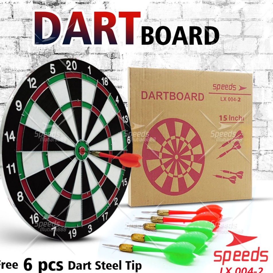 Jual First Hand SPEEDS Papan Dart Board Panahan Dinding Game Pro 15 ...