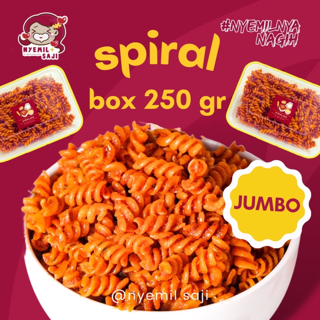 Jual BOX SPIRAL 250 GRAM NYEMILSAJI | Shopee Indonesia
