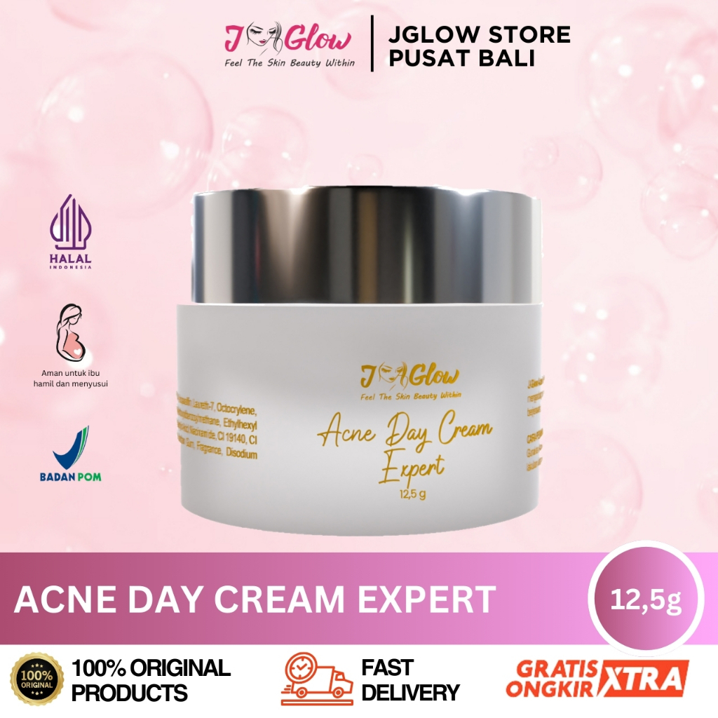 Jual Jglow Acne Day Cream Expert (Membantu Melindungi Wajah Dari Sinar ...
