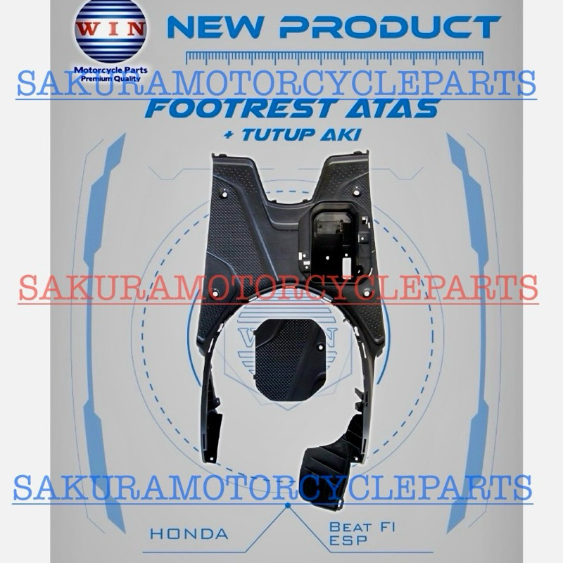 Jual FOOTREST BORDES PIJAKAN LANTAI KAKI ATAS STEP FLOOR + TUTUP AKI BEAT FI ESP STARTER HALUS ...