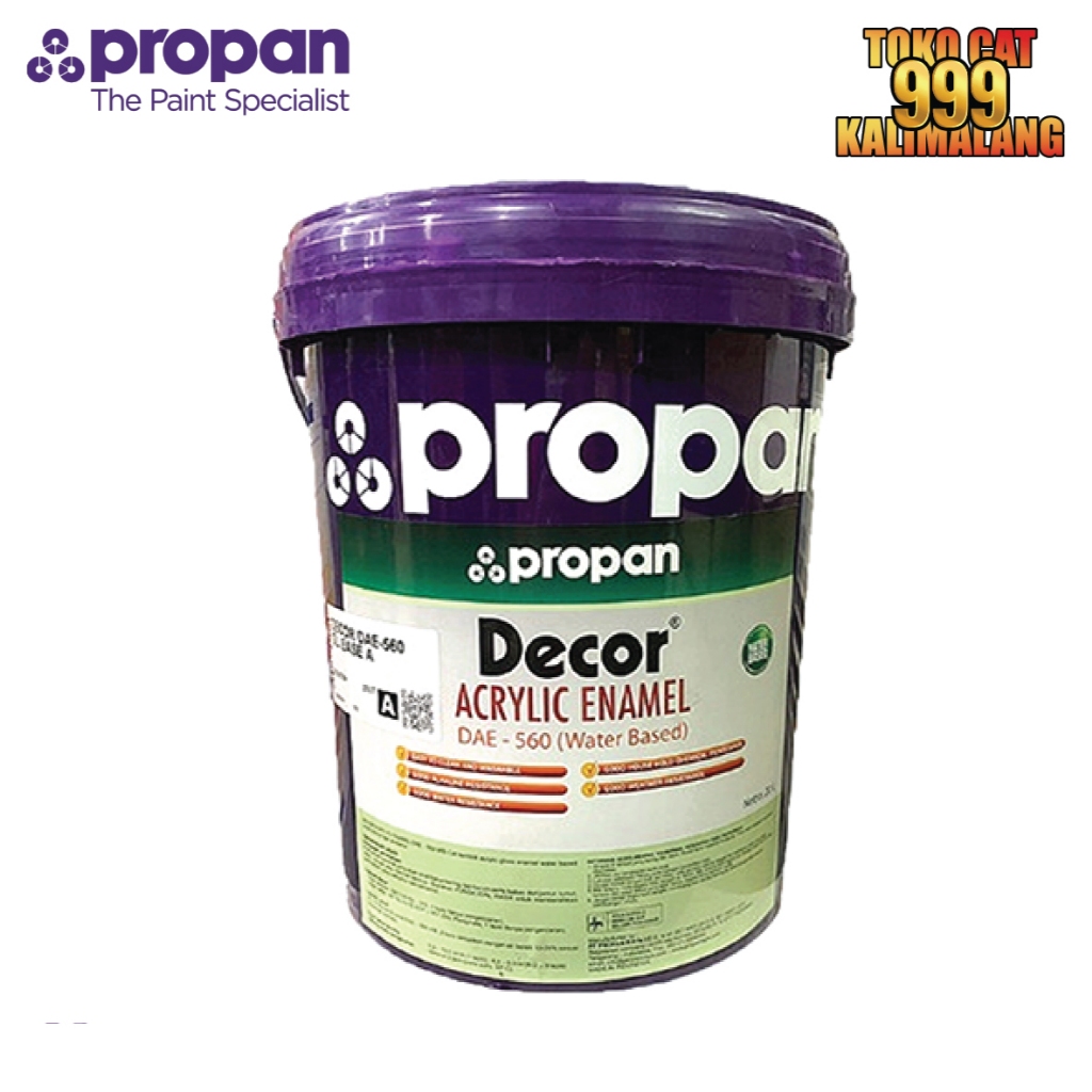 Jual Cat Tembok Interior Propan Decor Acrylic Enamel DAE-560 Putih 20 L ...