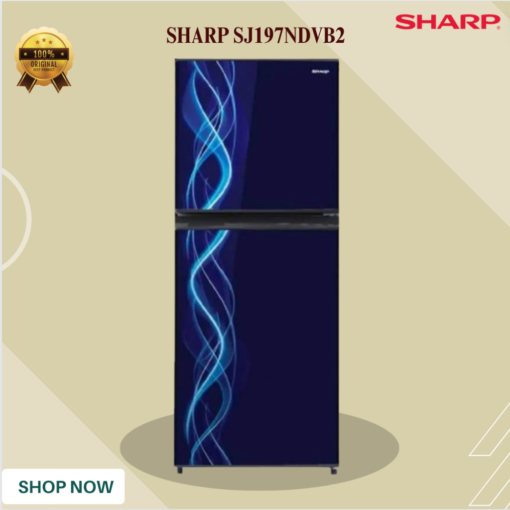 Jual Kulkas Sharp 2 Pintu SJ197NDVB2 Lemari Es 172 L/SJ 197 NDVB2/SJ ...
