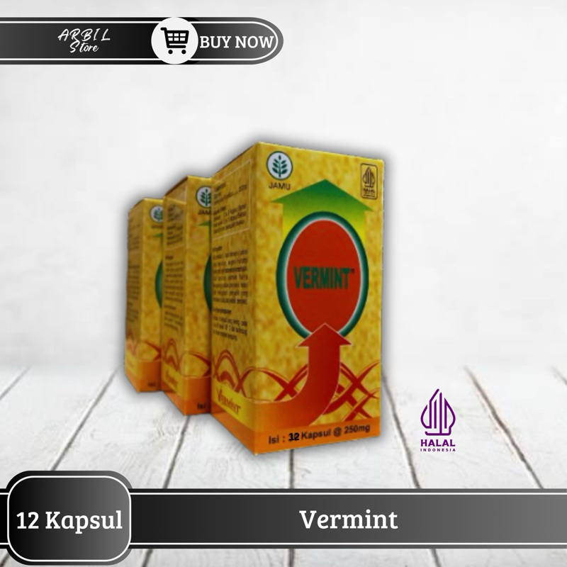 Jual Vermint Isi 12 Kapsul Obat Cacing Tipes Original | Shopee Indonesia
