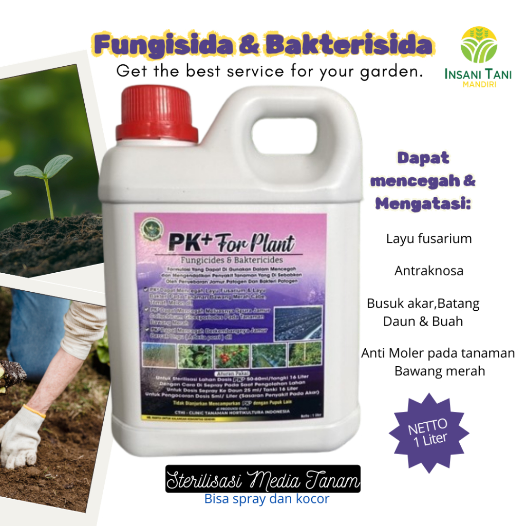 Jual Obat Jamur Fungisida dan Bakterisida PK FOR PLANT Pembasmi Jamur ...