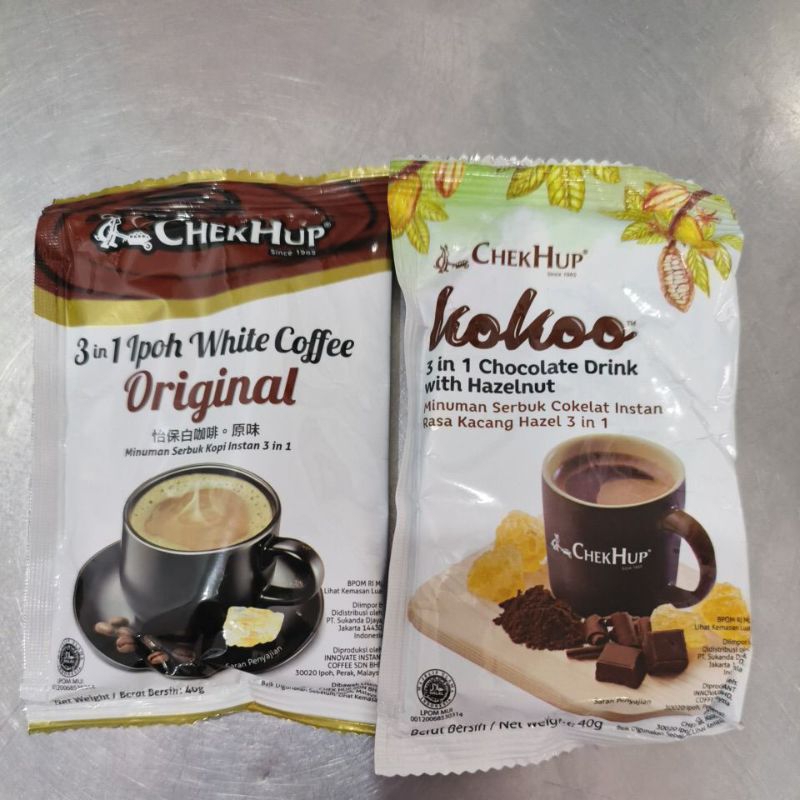 Jual ECER Chek Hup White Coffee 3 in 1 / Koko Hazelnut | Shopee Indonesia