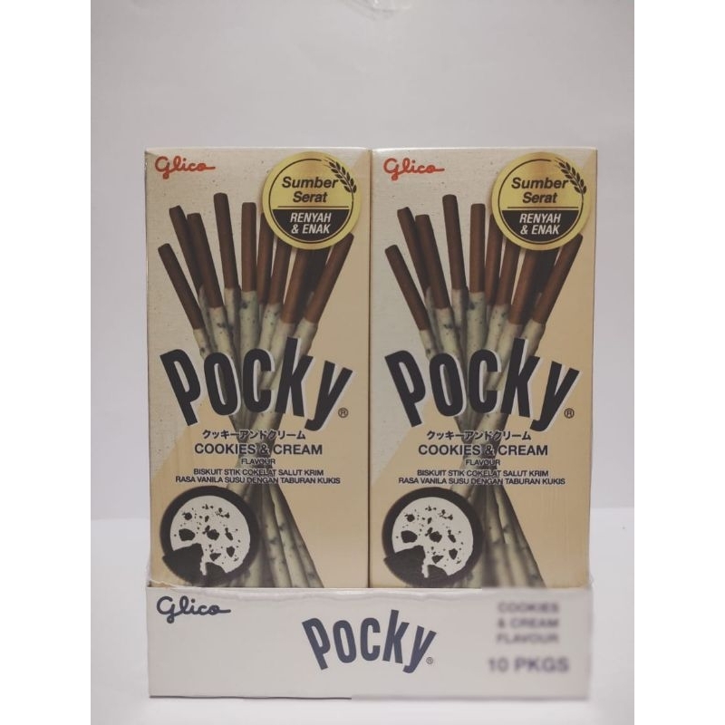 Jual glico pocky mini pack cookies&cream 1 pack isi 10pcs×21gr | Shopee ...