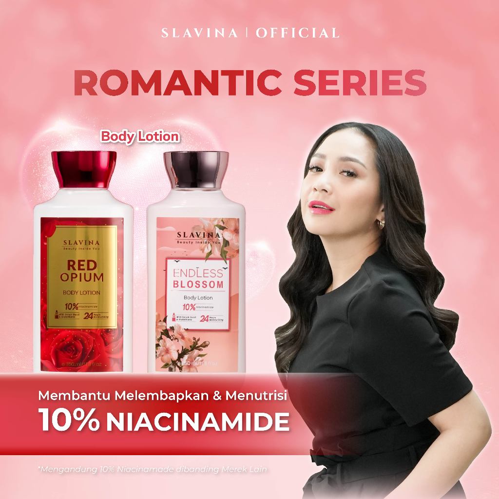 Jual SLAVINA Bundle 2PCS Body Lotion Endless Blossom + Red Opium ...