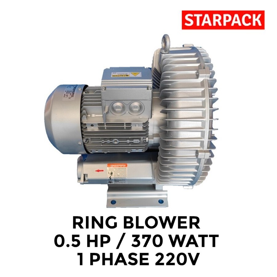 Jual Ring Blower 0.5 HP / 370 watt 1 Phase 220V Blower Kolam Tambak Ikan, Udang, IPAL | Shopee ...