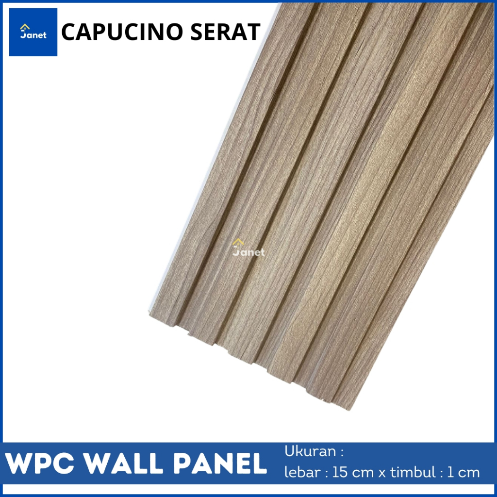 Jual WPC Wall Panel 3 meter 300cm X 15.5cm X 1cm | pvc Wallpanel Wood ...