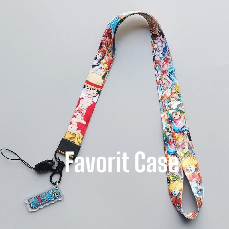 Jual Tali Gantungan Lanyard One Piece Nami Usopp Ace Law Zoro Sanji ...