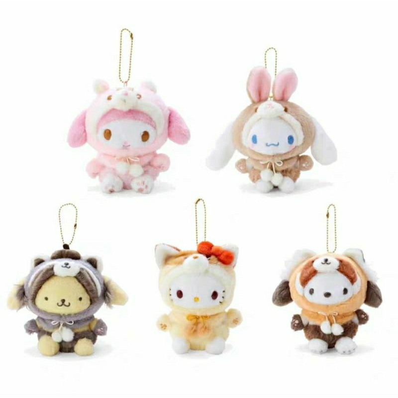 Jual Gantungan Boneka Sanrio Racoon Red Panda Melody Cinnamoroll ...