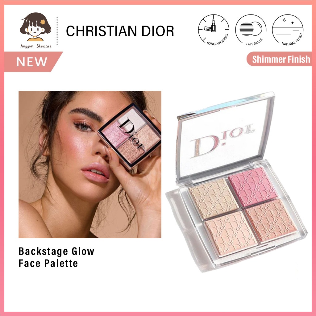 Jual Dior Backstage Glow Face Palette 10g Dior Highlight Blush On 001Universa/004 Rose Gold ...