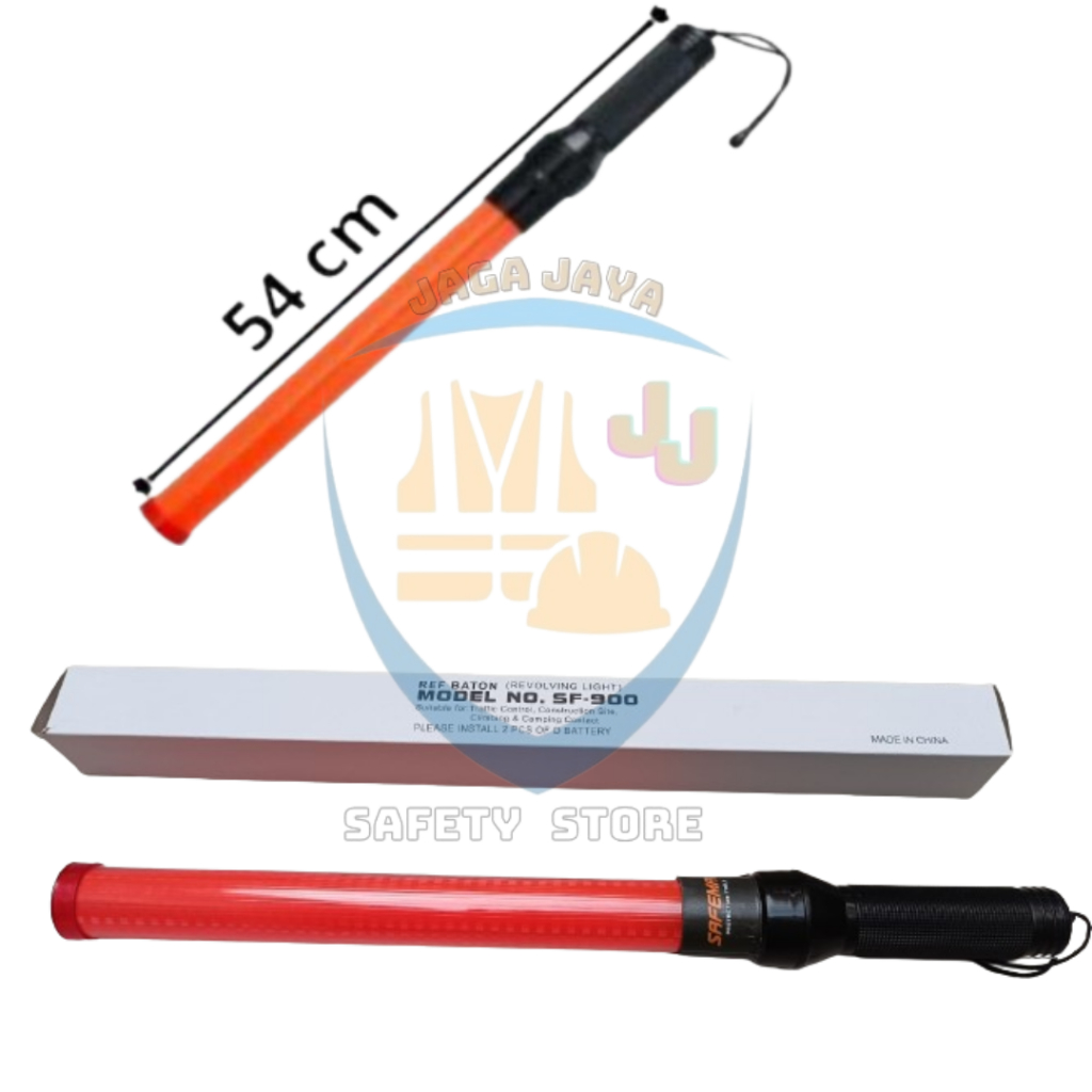 Jual Senter Parkir/ Lampu Lalin Stick/ Stik Parkir/ Traffic Baton ...