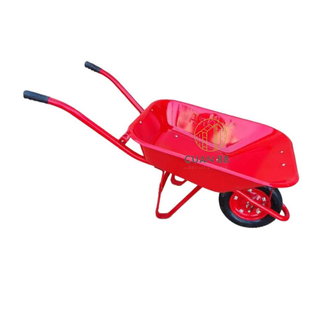 Jual NEW!!! Gerobak Dorong Tebal Zenia Merah 10 KG / Gerobak Pasir ...