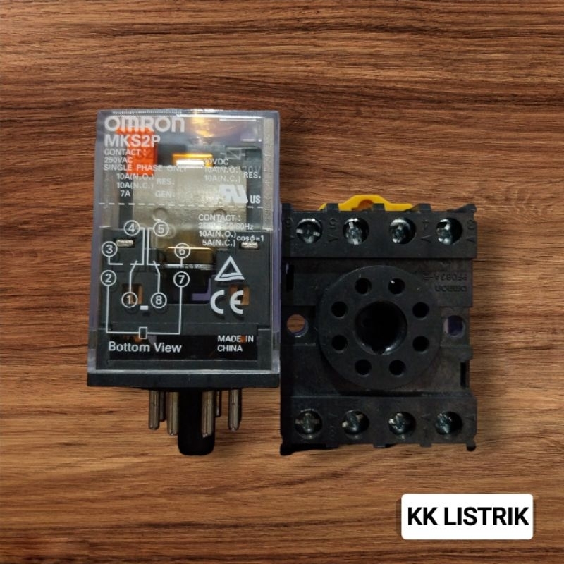 Jual RELAY OMRON TYPE MK2P-1/MKS2P/MK2P-S/LY2DC/LY2AC/MY2AC 1SET + SOKET OMRON 8PIN | Shopee ...