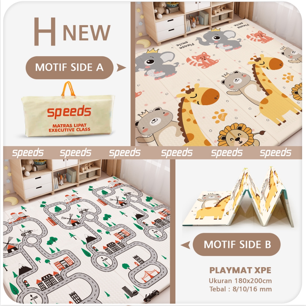 Jual 𝐒𝐏𝐄𝐄𝐃𝐒 𝐒𝐍𝐈 𝐃 𝐏𝐥𝐚𝐲𝐦𝐚𝐭 Bayi Karpet Lipat Playmate Matras Bayi Bayi ...