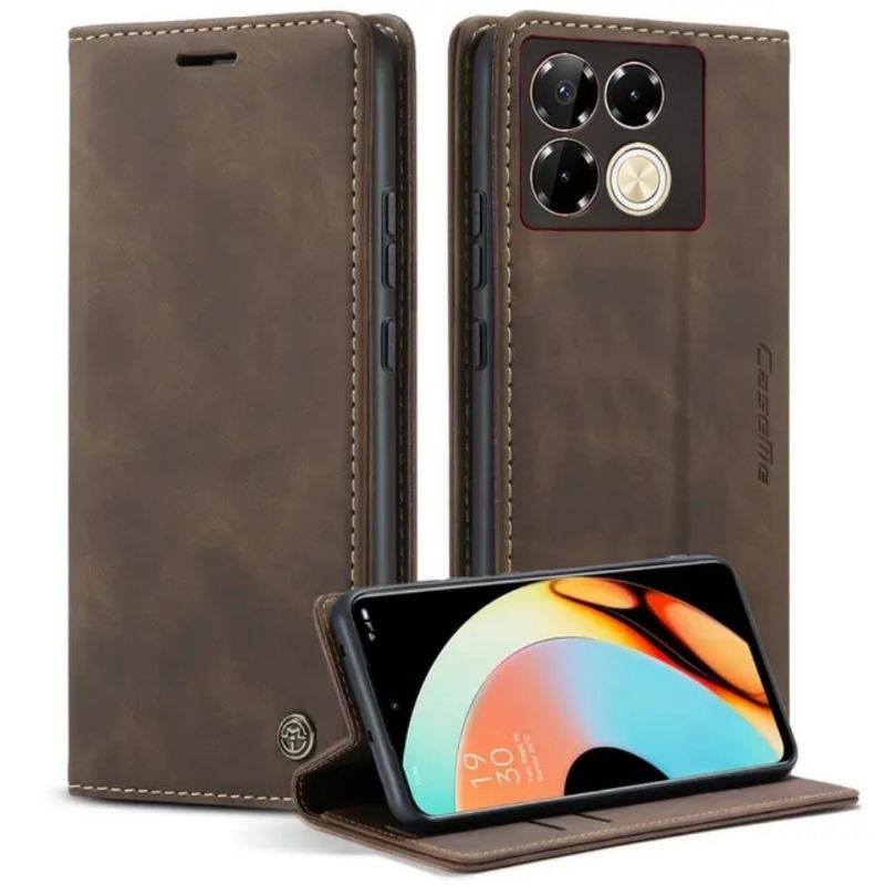 Jual infinix Note 40 / Note 40s Flip Wallet Leather Case Cover Sarung ...