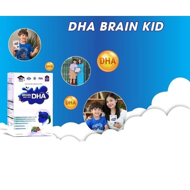 Jual Susu DHA BRAIN KID - Vitamin Nutrisi Otak Anak Cerdas Brain DHA ...