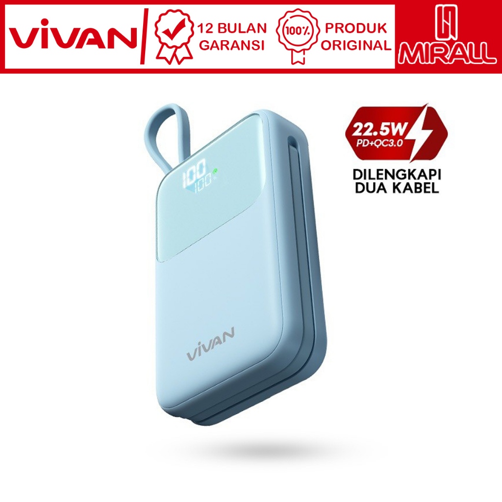 Jual Vivan Power Bank VPB-P20 20000mAh 22.5W Fast Charging USB-C ...
