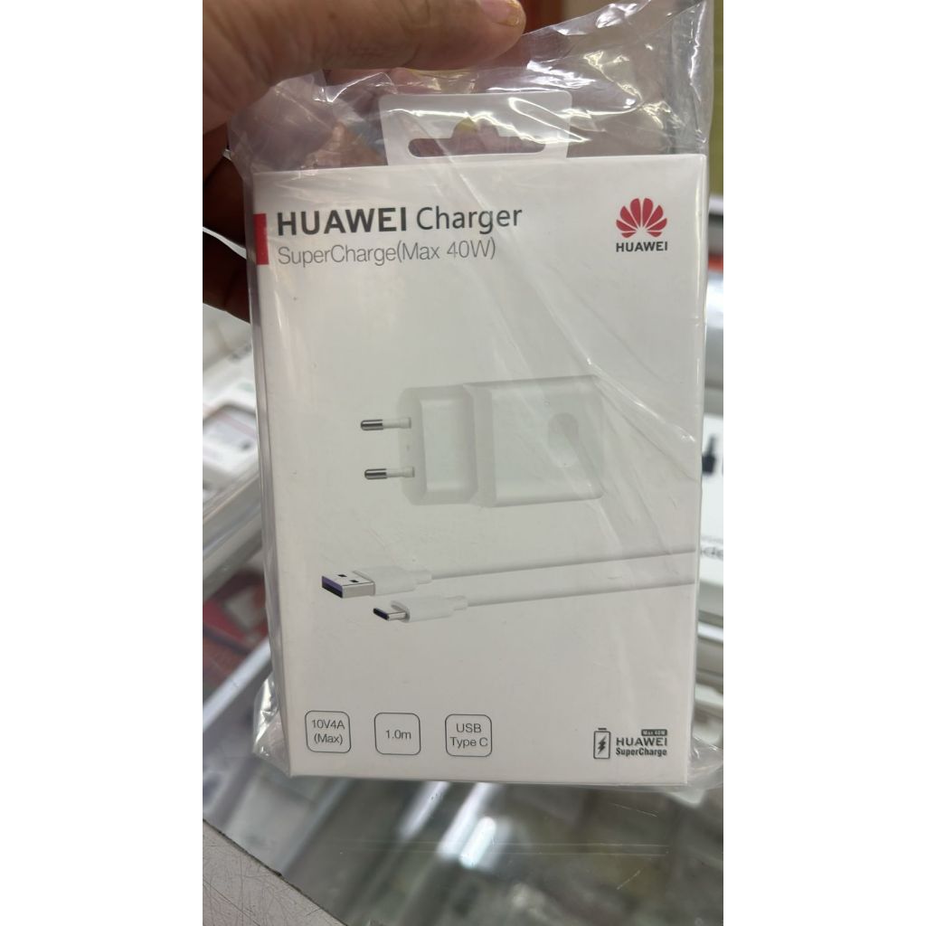 Jual Travel Adapter Charger Huawei USB Type-C Fast Charger 40Watt ...