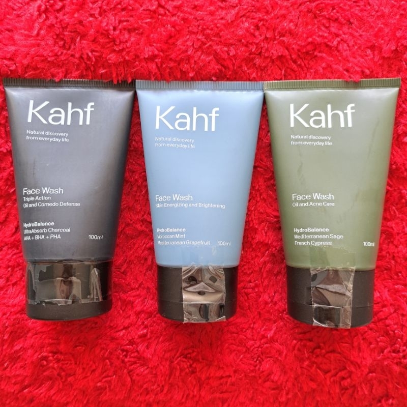 Jual Kahf face wash oil and acne care / triple action oil and comedo ...