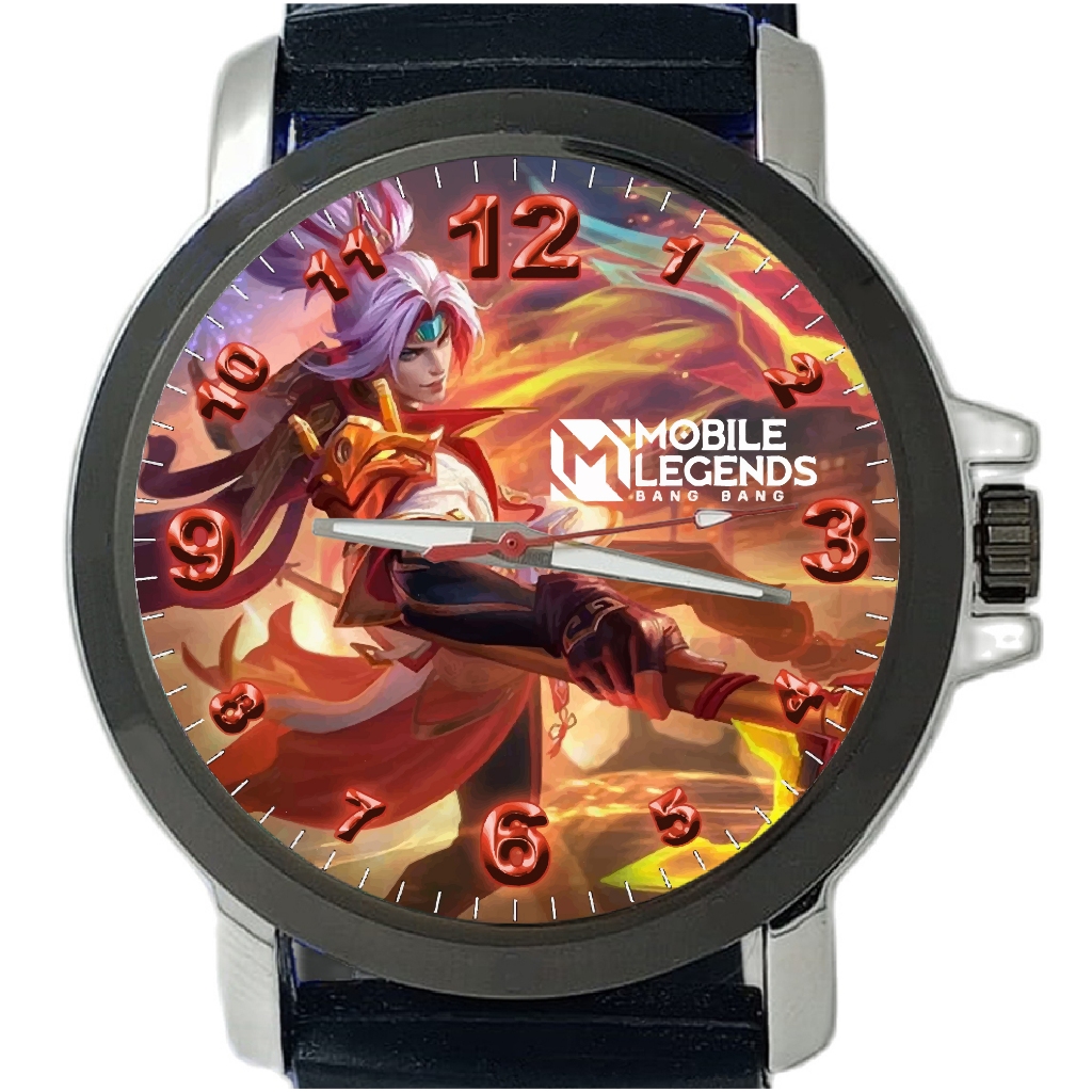 Jual Jam Tangan Anak MLBB ZILONG art 2 Analog strap rubber Custom ...
