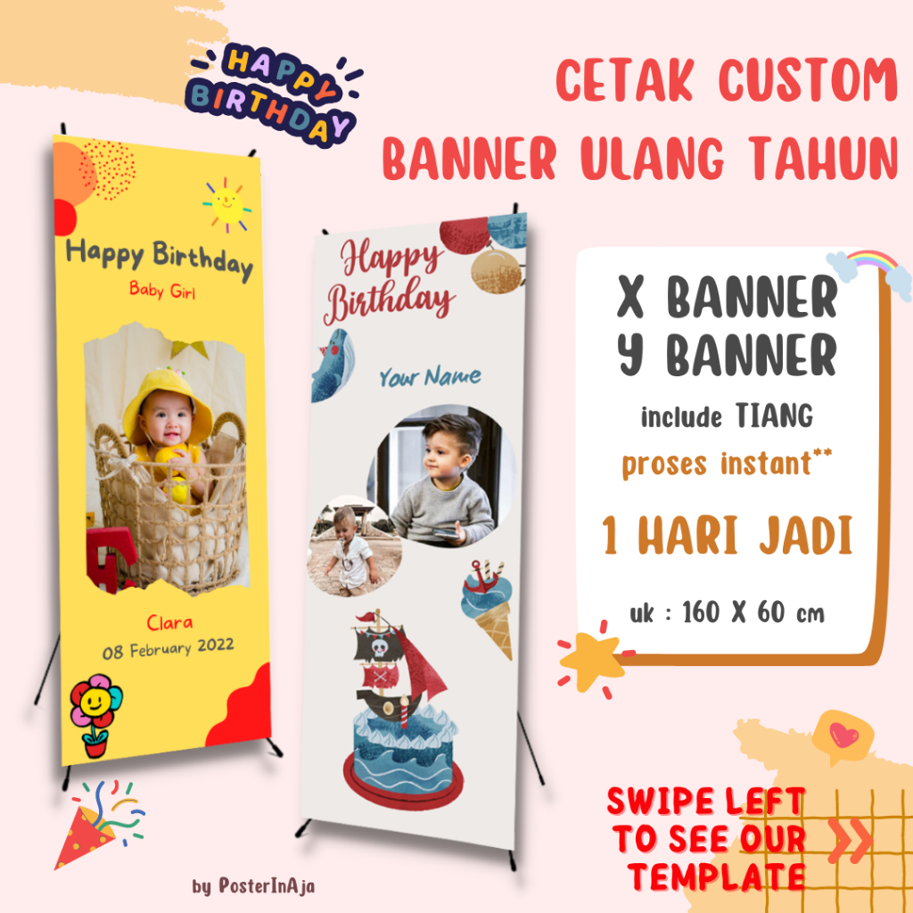 Jual Cetak Print Custom X Banner Y Banner Flexi Korcin FREE DESIGN ...