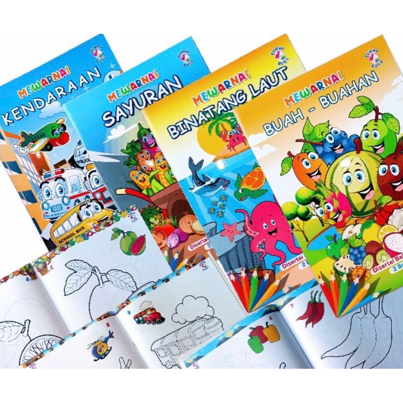 Jual Buku Mewarnai Full Colour - Buku Mewarnai Anak | Shopee Indonesia