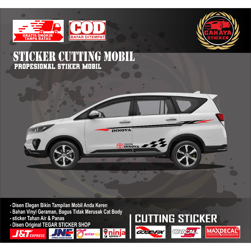 Jual sticker mobil toyota innova sticker lis mobil innova sticker mobil ...