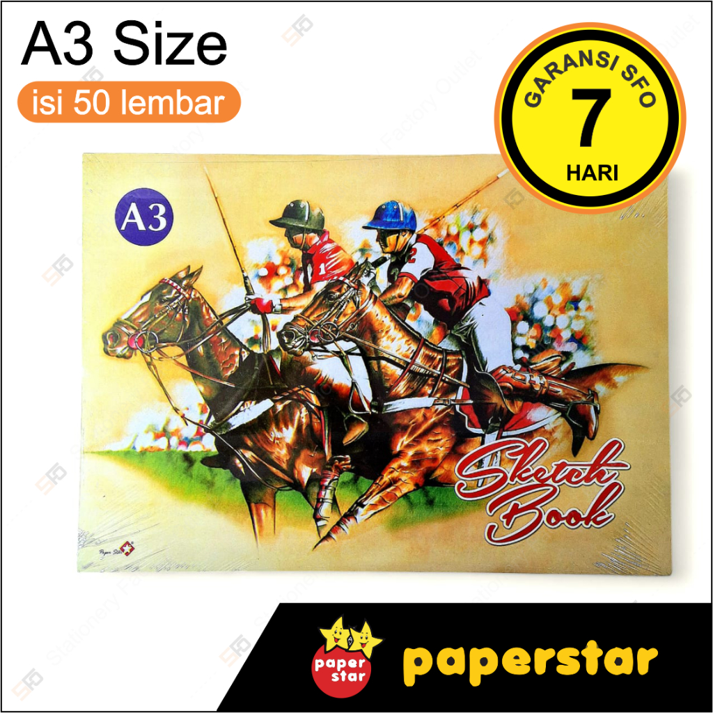 Jual Sketchbook A3 Paperstar - Sketch Book 50 Lembar - SFO Semarang ...