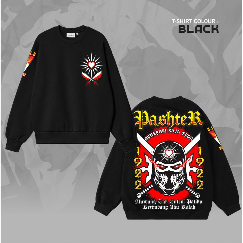 Jual Sweater PSHT 1922 Motif Hati Bersinar Pashter Generasi Raja Tega ...