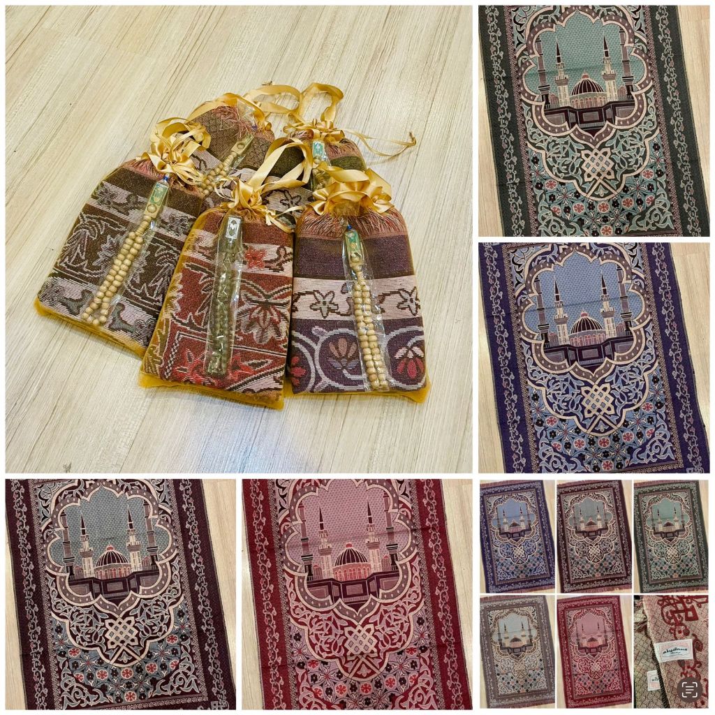 Jual Paket Souvenir Tile Sajadah Travel Kohinoor Rajut Besar 70X110CM ...