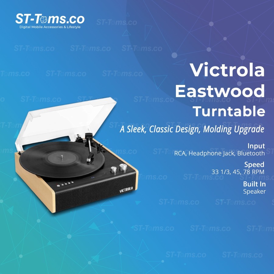 Jual Victrola Eastwood 3-Speed Bluetooth Turntable with Built-in ...