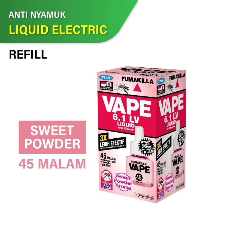 Jual BARU! VAPE Obat Nyamuk Liquid Refill 45 malam SWEET POWDER ...