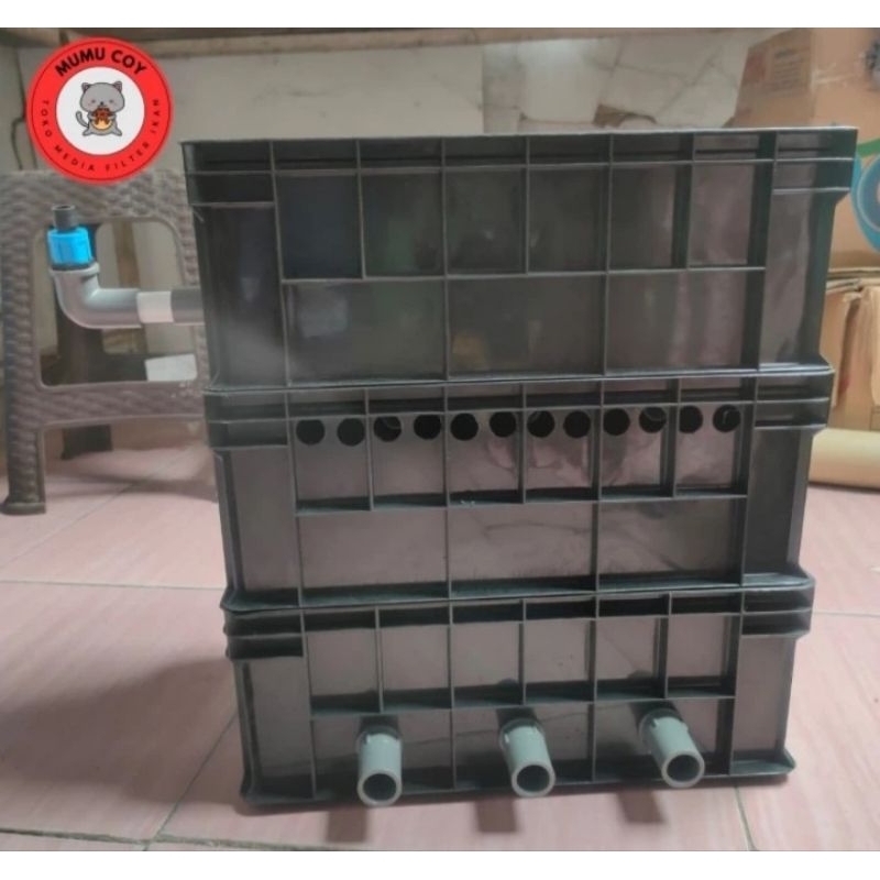 Jual Trickle Filter Kolam Koi Box Filter Mini Hitam - 3Susun | Shopee ...