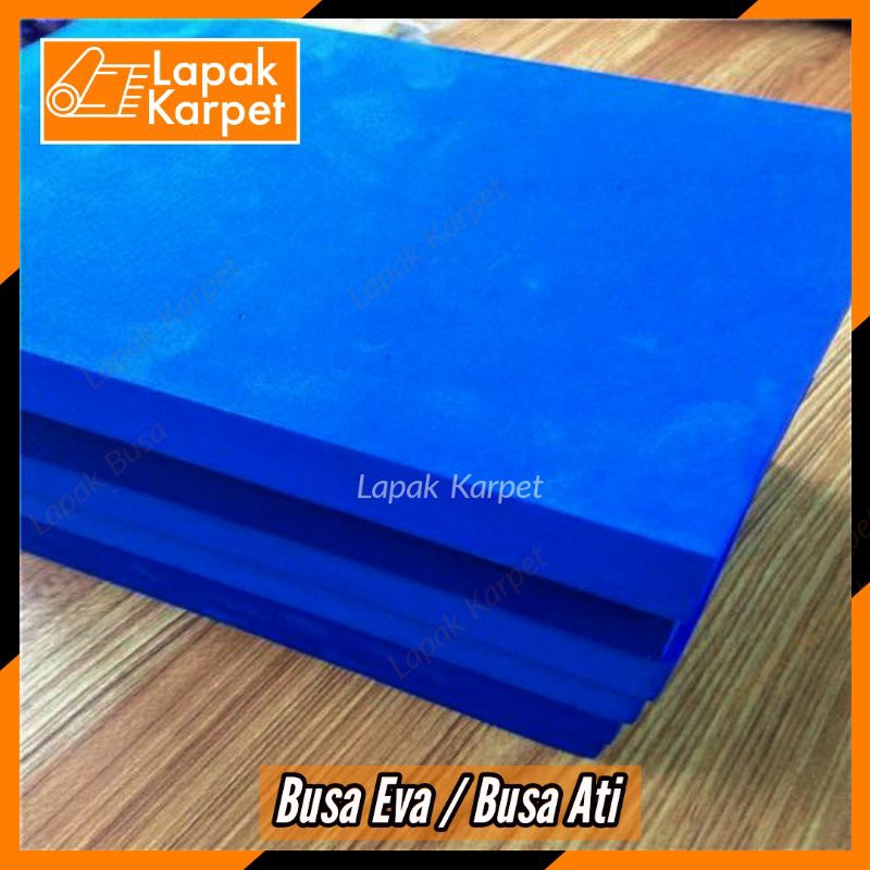 Jual Busa ati tebal 2 cm 130x130 cm warna biru | Shopee Indonesia