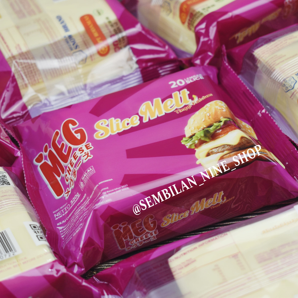 Jual MEG Cheddar SLICE MELT 20 pcs Slice Melt Keju Cheddar Cheese ...