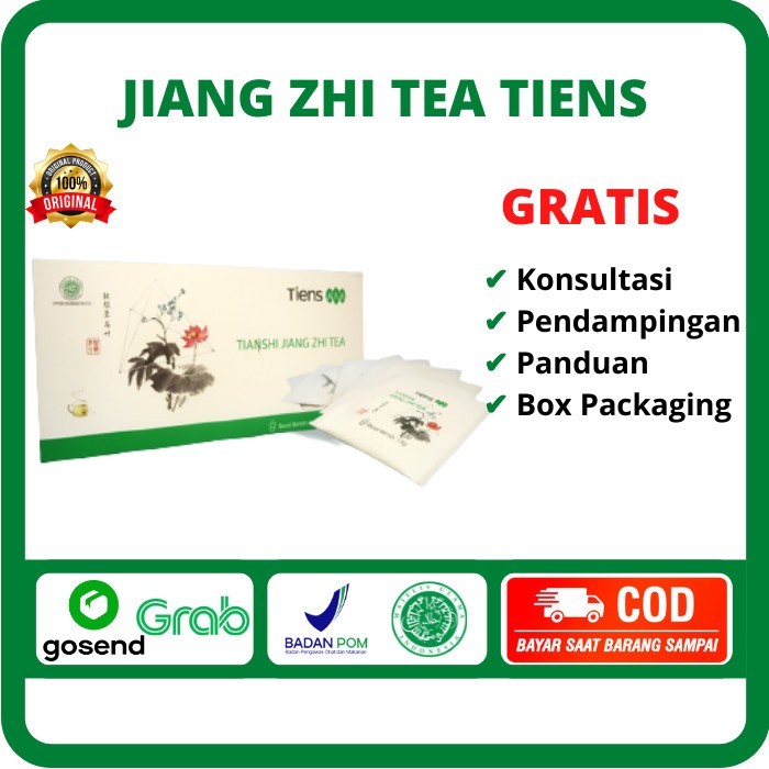 Jual Teh Tiensi Jiang Zhi Tea Original 1 Box Isi 40 Sachet Bersegel Halal | Shopee Indonesia