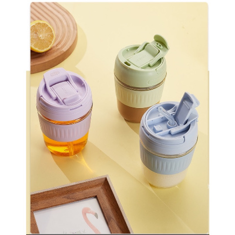 Jual EA (GRIP) Glass Tumblr Grip Aesthetic / Tumbler Kopi+BOX / Gelas ...