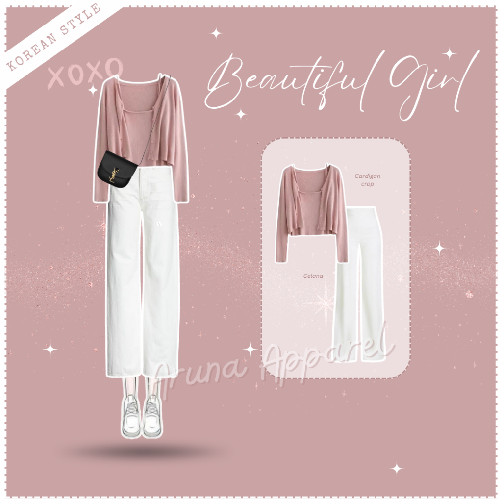 Jual 3in1 One Set Korean Style Cute Stylih OOTD Cewe Kekinian Outfit ...