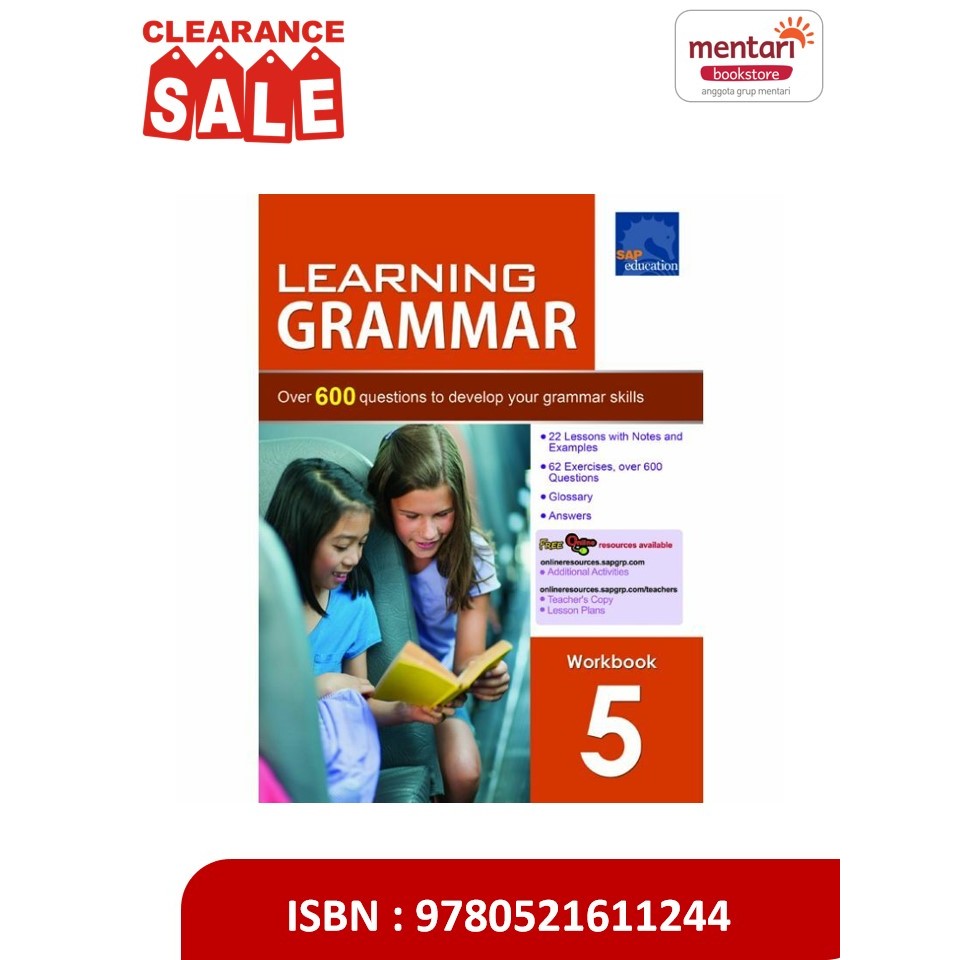 Jual Learning Grammar Workbook 5 (Online Act) | Buku Bahasa Inggris SD ...