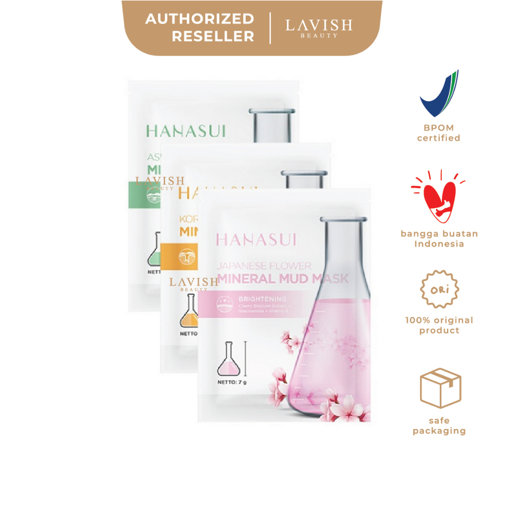 Jual HANASUI Mineral Mud Mask (1pc) | Shopee Indonesia