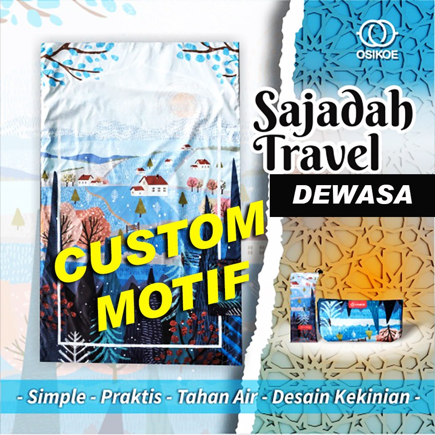 Jual CUSTOM Sajadah Traveling / Alat Sholat / Sajadah Travel / Sajadah ...
