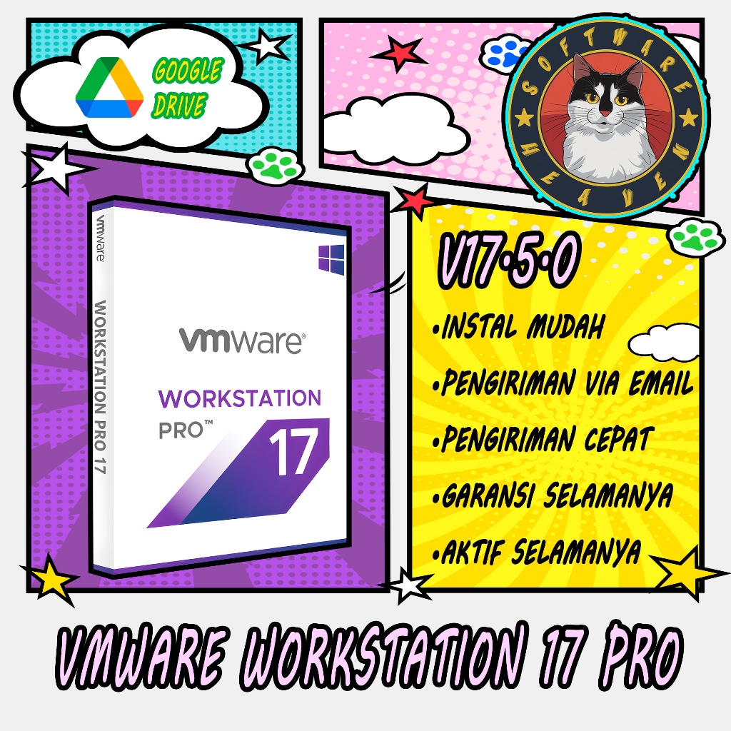 Jual VMware Workstation 17 Pro v17.5.0.22583795 Full Version (Versi Terbaru) | Shopee Indonesia