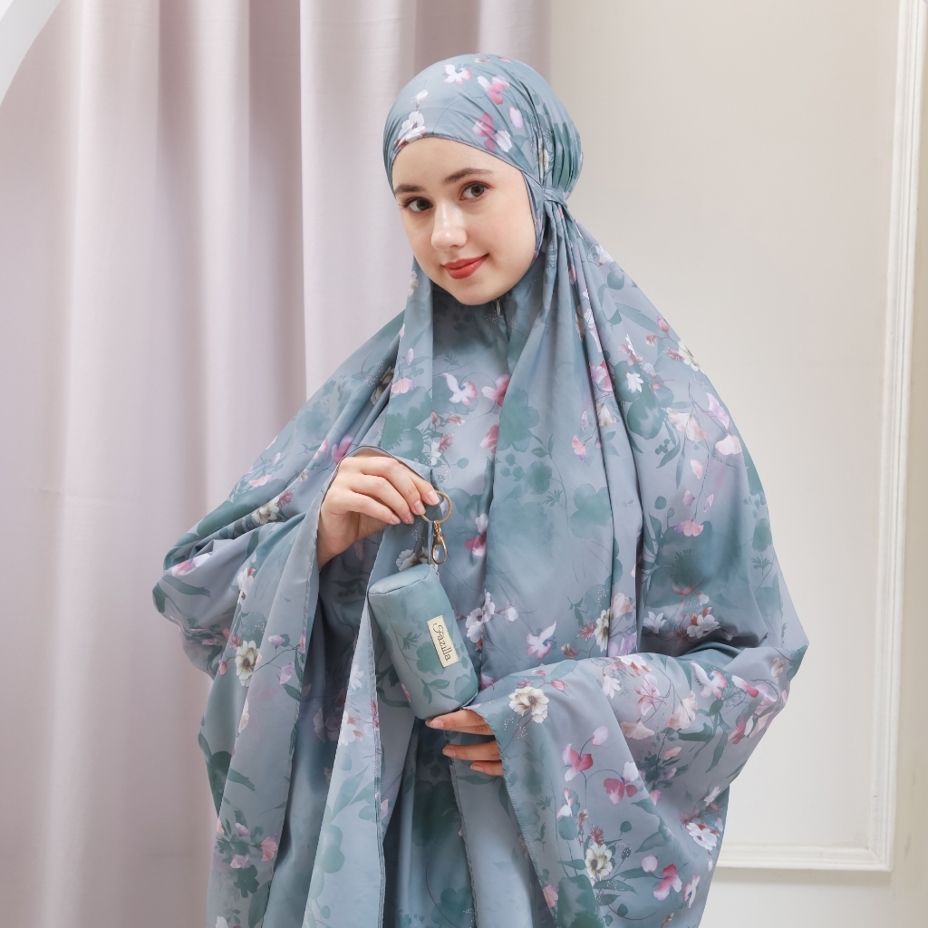 Jual Mukena Korea Premium Motif 2in1 Mini Pouch | Shopee Indonesia