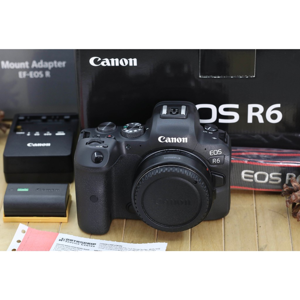 Jual CANON EOS R6 BODY ONLY + Adapter EF - R Fullset B130 | Shopee ...