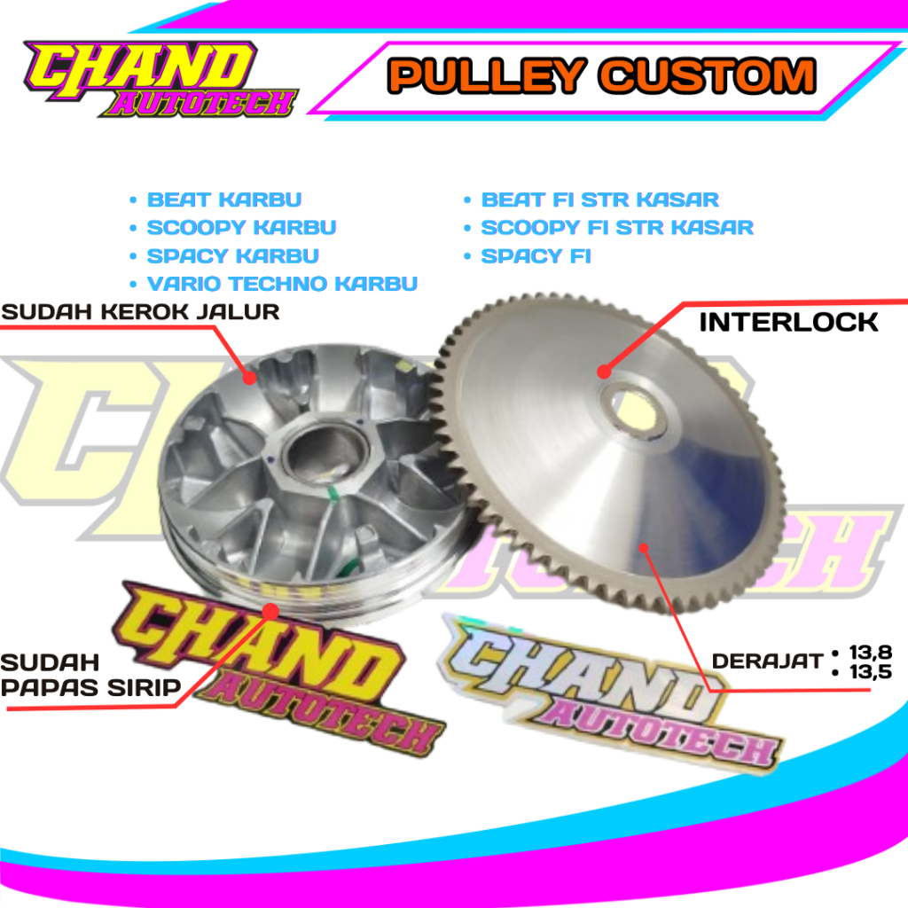 Jual Rumah Roller Pully Custom Interlock Beat Stater kasar Scoopy ...